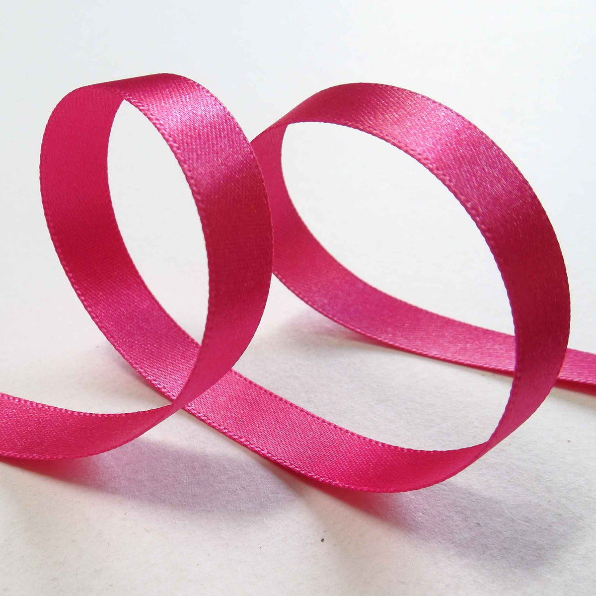 15mm Satin Ribbon - Shocking Pink 72 - Berisfords – Fabric and Ribbon