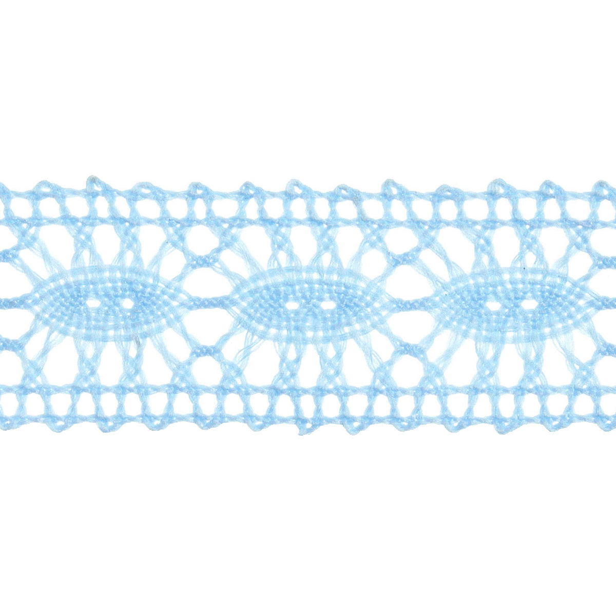 23mm Classic Crocheted Lace - Pale Blue - Groves – Fabric and Ribbon