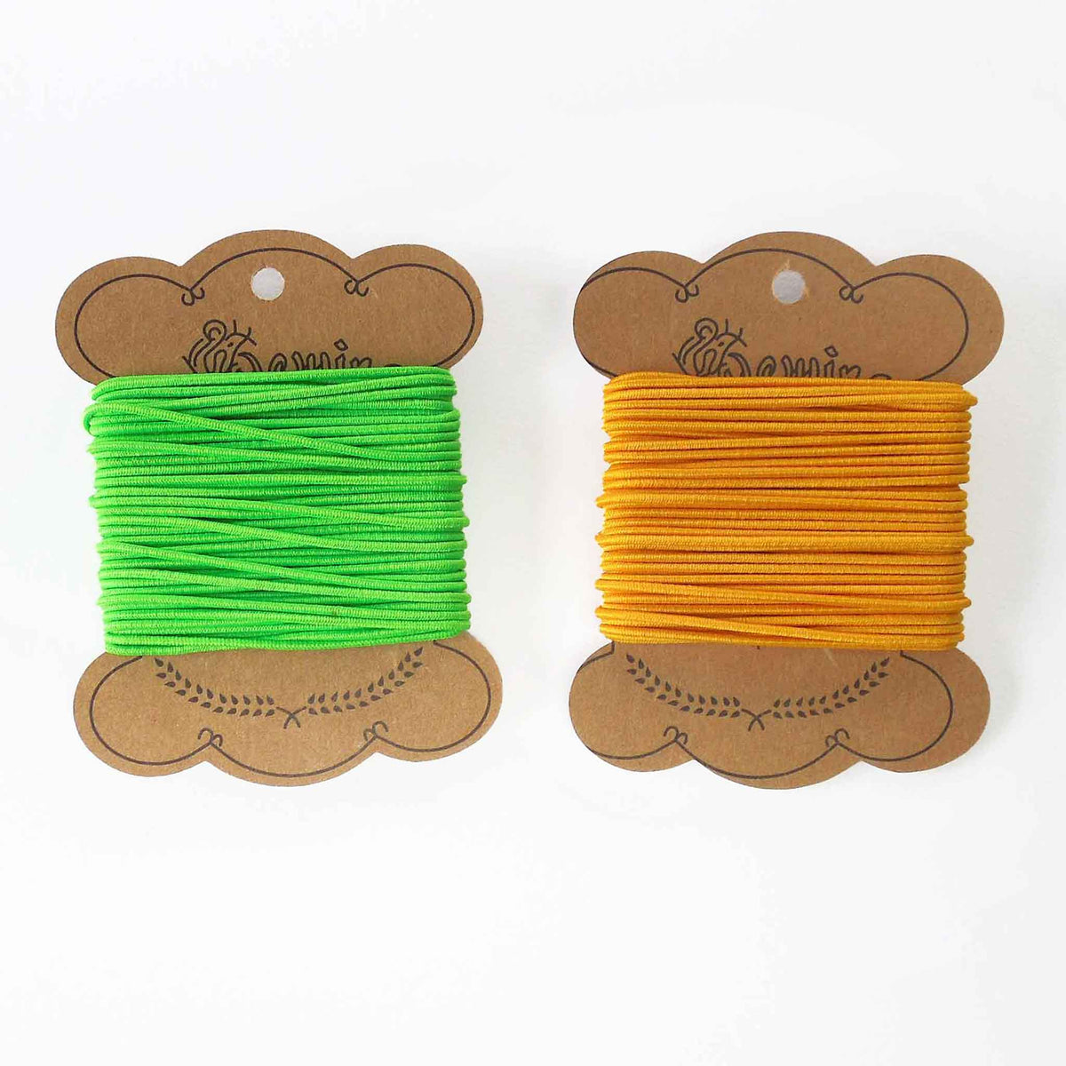Bright Green Round Elastic Cord for Sewing and Crafts - 10 metres ...