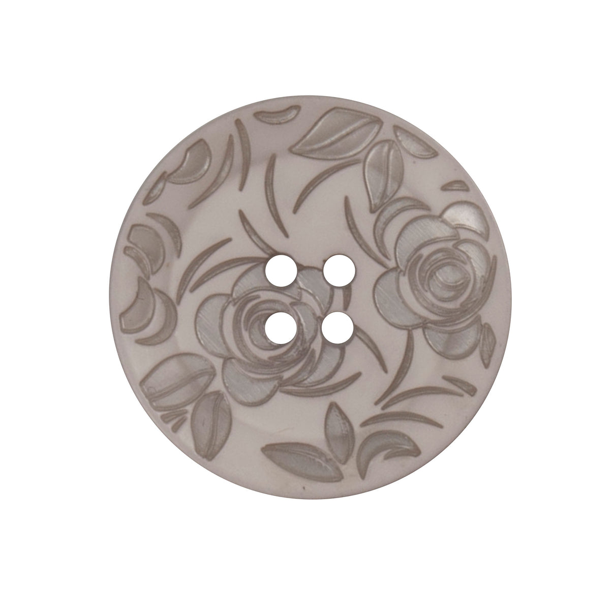 Vogue Star Buttons - Grey Floral - 27mm - Pack of 2 - VS1357 – Fabric ...