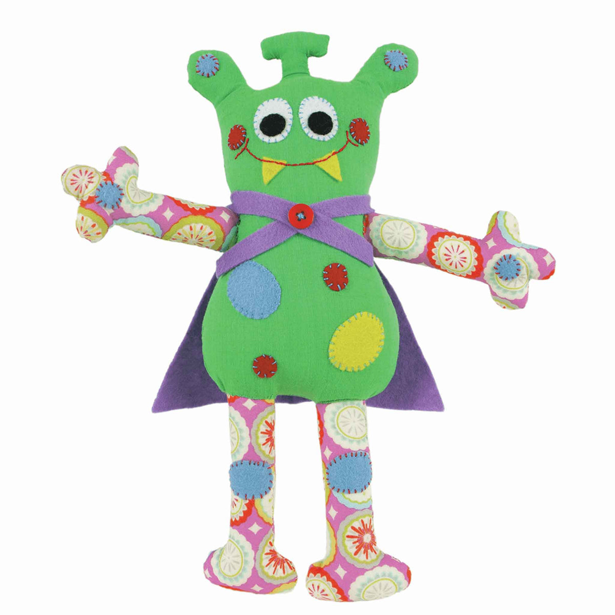 Andy The Alien Craft Kit - Anchor Craft Kit – Fabric and Ribbon