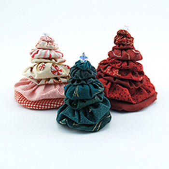 How to make a YoYo Christmas Tree – Fabric and Ribbon