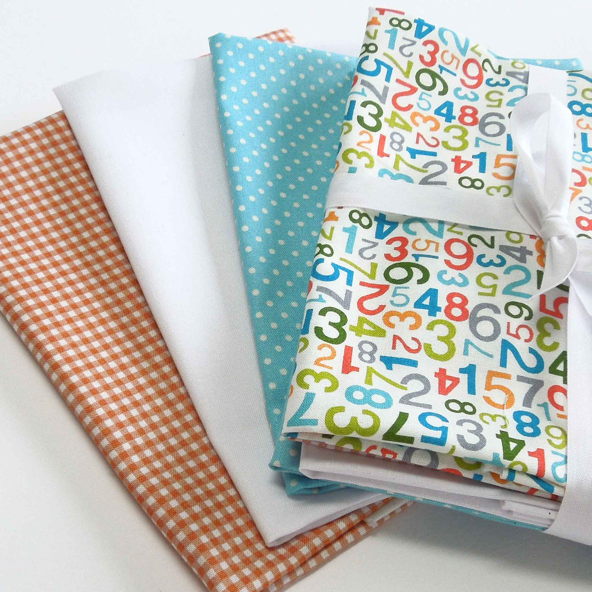 Blue Numbers Fat Quarter Bundle - Makower - Jungle Friends Collection ...